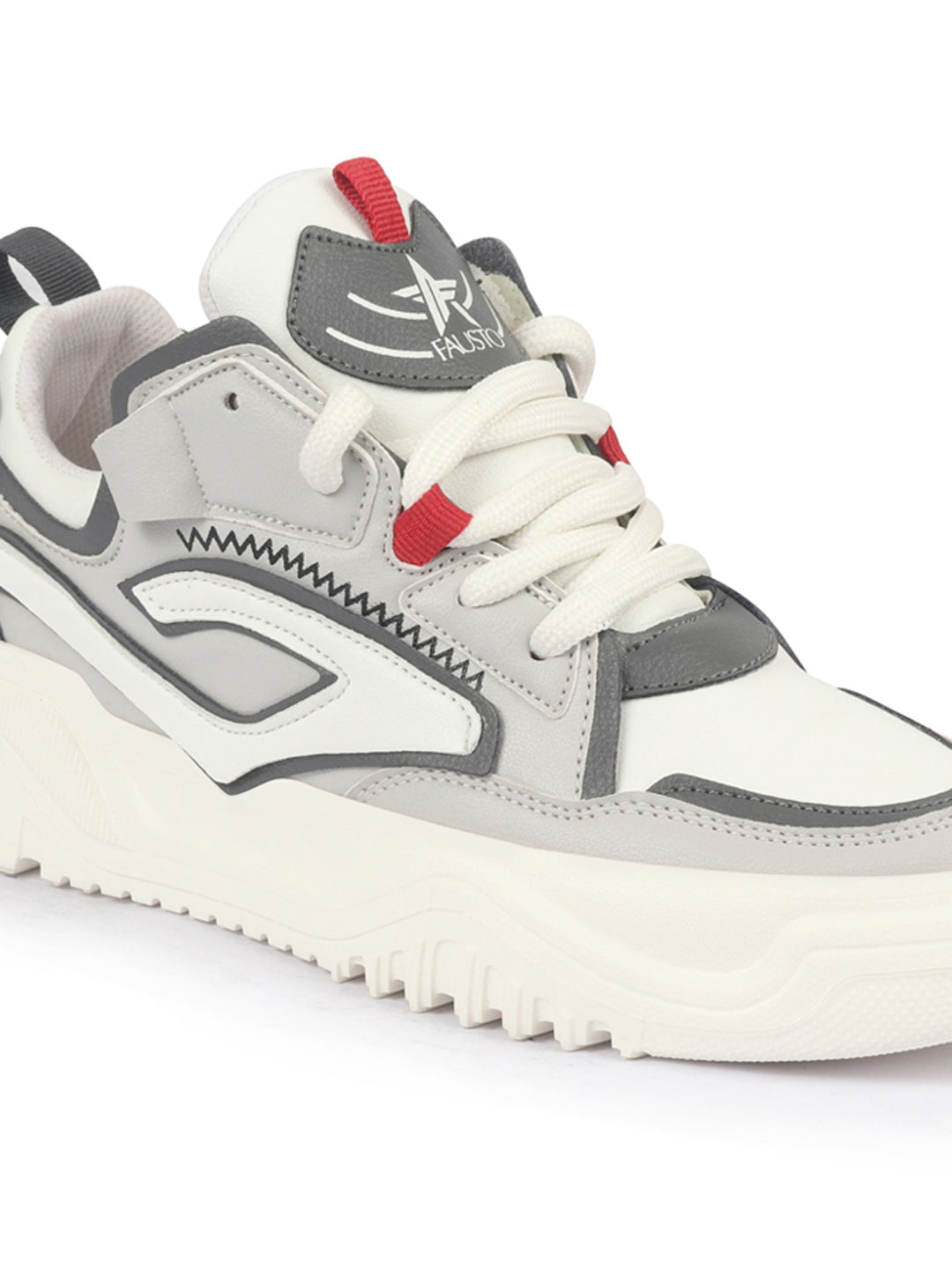 Shop Men's Grey Colorblocked Chunky Sneaker Shoes Online