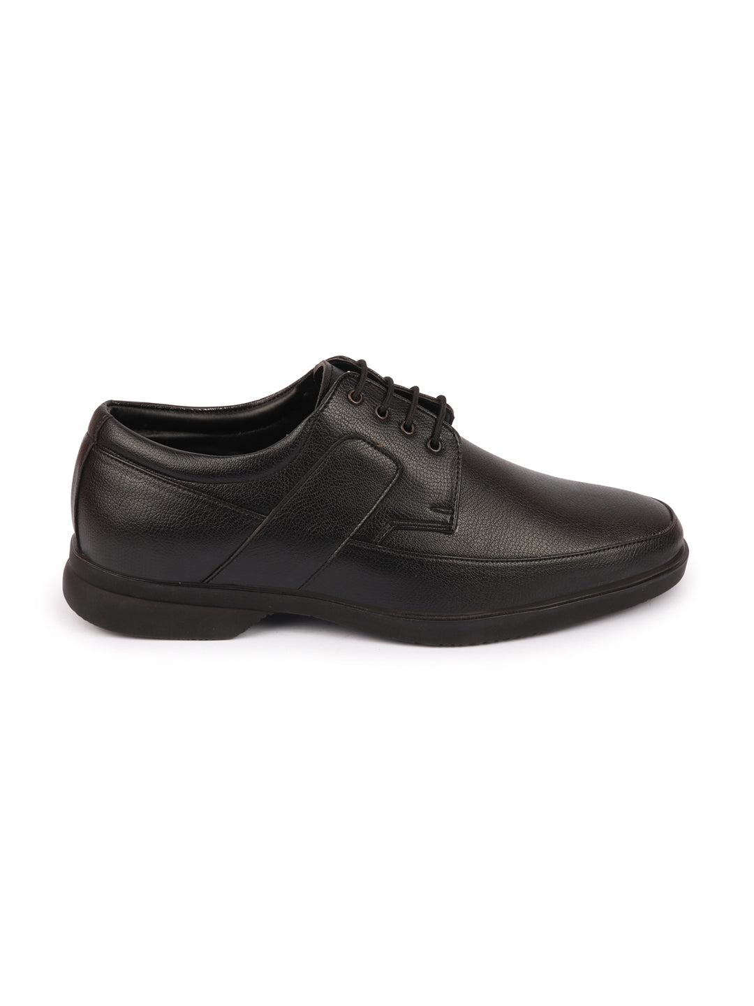 Shop Men Black Formal Side Strip Design Lace Up Shoes Online