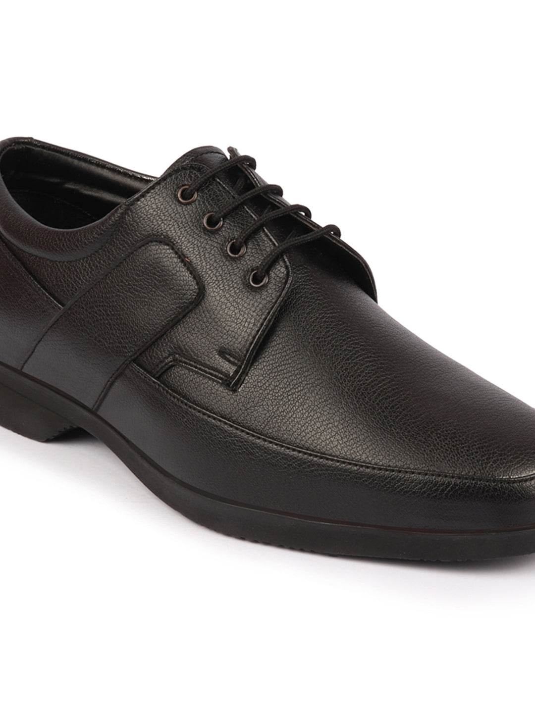 Shop Men Black Formal Side Strip Design Lace Up Shoes Online